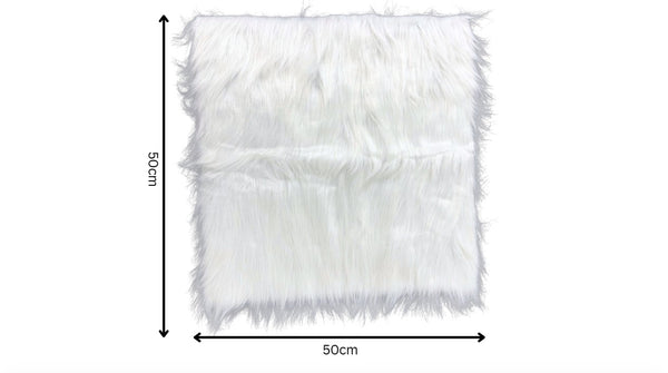 Fluffy Photo Prop - White Square – Logica Beauty Supplies