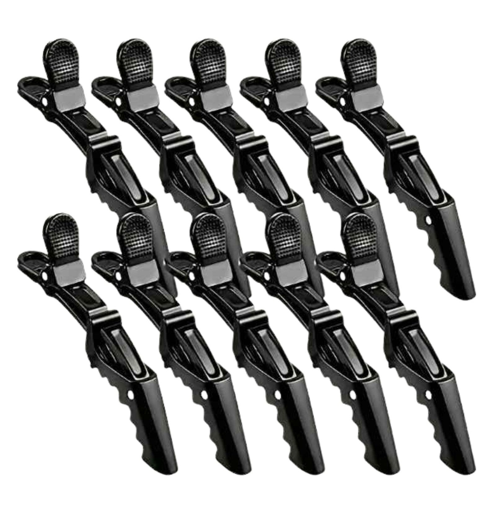 Crocodile Clips - Black Plastic 10's – Logica Beauty Supplies