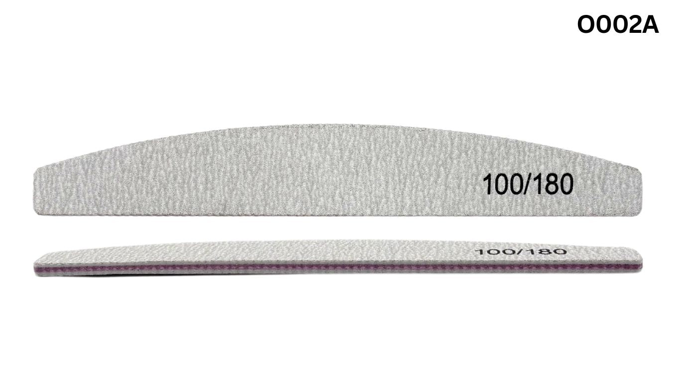 Nail File Half Moon Grey (100/180) – Logica Beauty Supplies